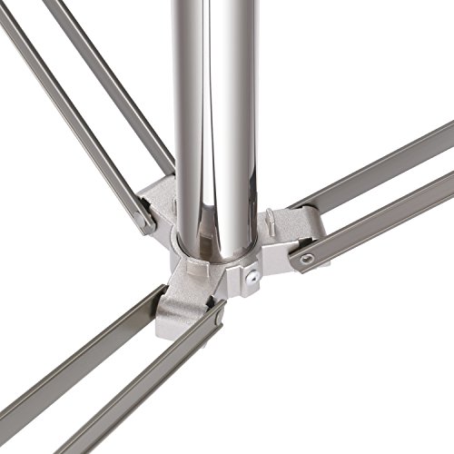 NEEWER 102"/2.6m Stainless Steel Light Stand, Spring Cushioned Heavy Duty Photography Tripod Stand with 1/4” to 3/8” Universal Screw Adapter for Strobe, LED Video Light, Ring Light, Monolight, Softbox