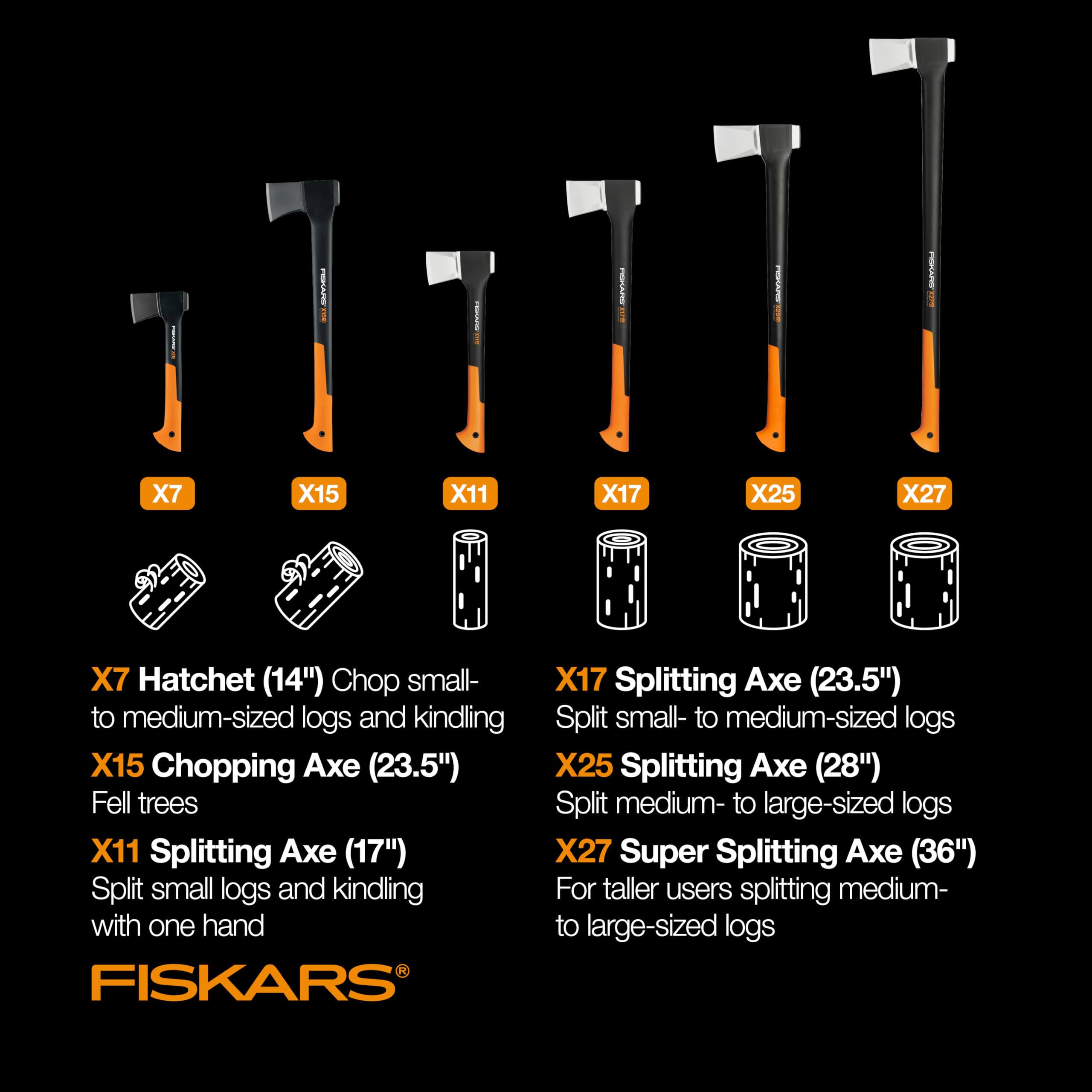 Fiskars 378501-1002 X7 Hatchet