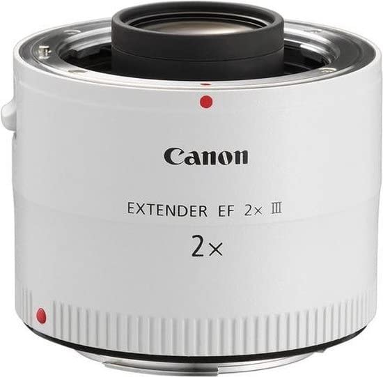 Canon 242R241 Extender EF 2X III, White/Black