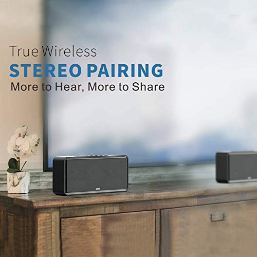 DOSS Bluetooth Speaker, SoundBox XL Home Speaker with Subwoofer, 32W Loud Sound with Booming Bass, DSP Technology, Wireless Stereo Pairing,10H Playtime, Speaker for Home, Indoor, and Office
