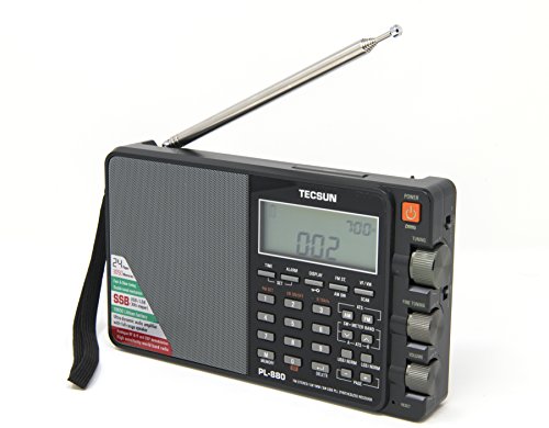 Tecsun PL880 Portable Digital PLL Dual Conversion AM/FM, Longwave & Shortwave Radio with SSB (Single Side Band) Reception