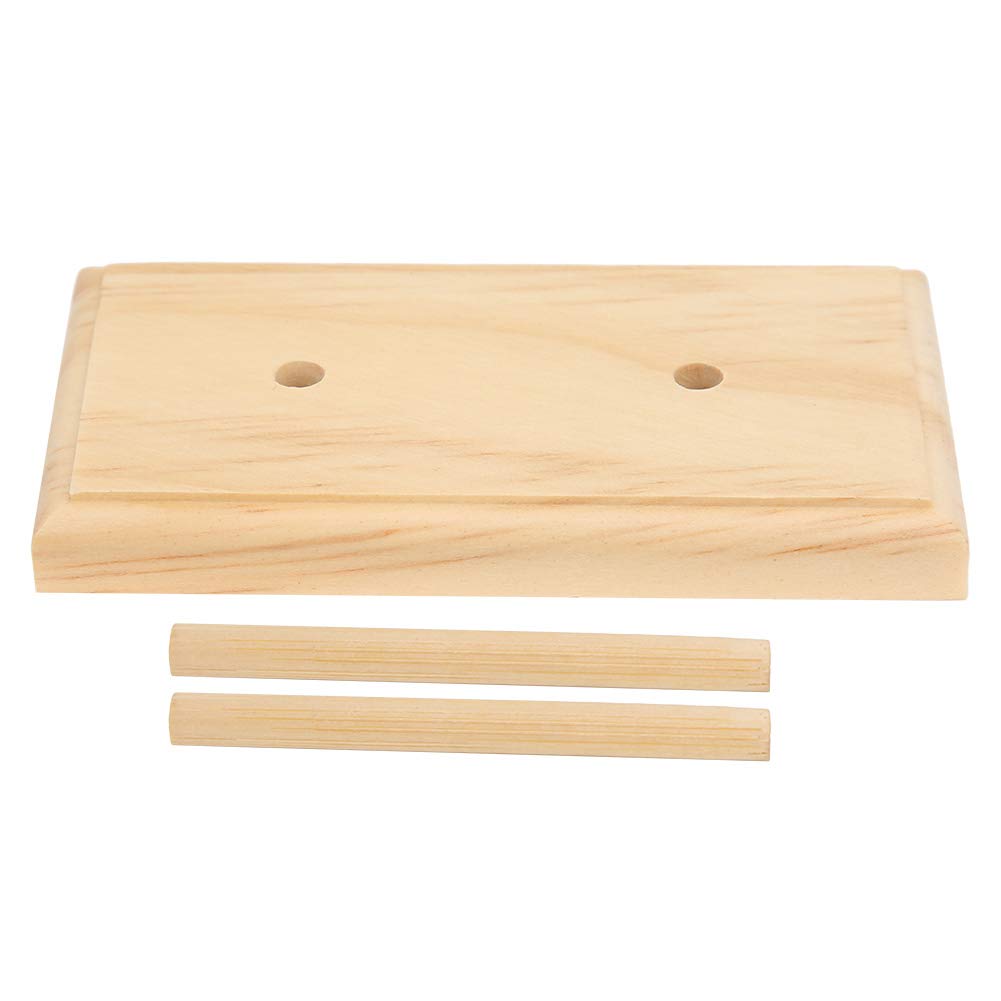 Wooden Hand Spinning Holder Spinning Yarn Ball Holder Wool Skein Thread Dispenser Embroidery Stitching Thread Holder Thread Spool Bobbin Rack Organizer with 2 Shaft