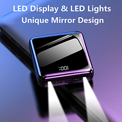 The perseidsĀ 10000mAh Portable Power Bank Built in Cables Portable Charger 22.5W 3A Fast Charging Battery Pack with LED Digital Display Compatible with iPhone, Samsung Galaxy, Tablet and More