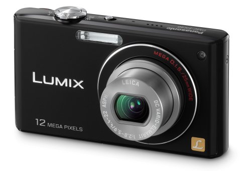 Panasonic Lumix DMC-FX48 12MP Digital Camera with 5x MEGA Optical Image Stabilized Zoom and 2.5 inch LCD (Black)