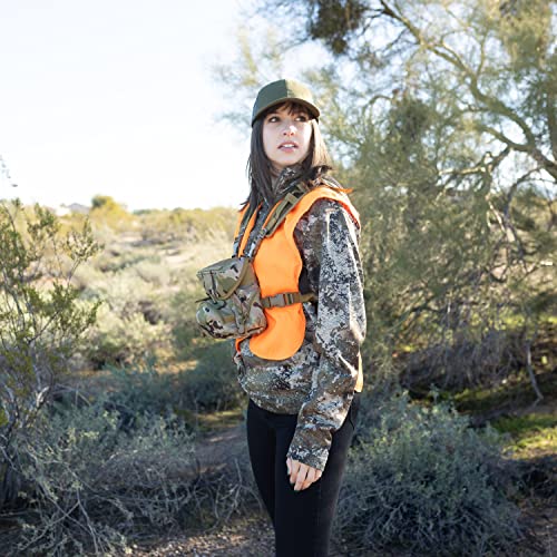 Boundless Performance Binocular Harness Chest Pack - Our Bino Harness case is Great for Hunting, Hiking, and Shooting - Bino Straps Secure Your Binoculars-Holds rangefinders, Bullets, Gear - Multicam