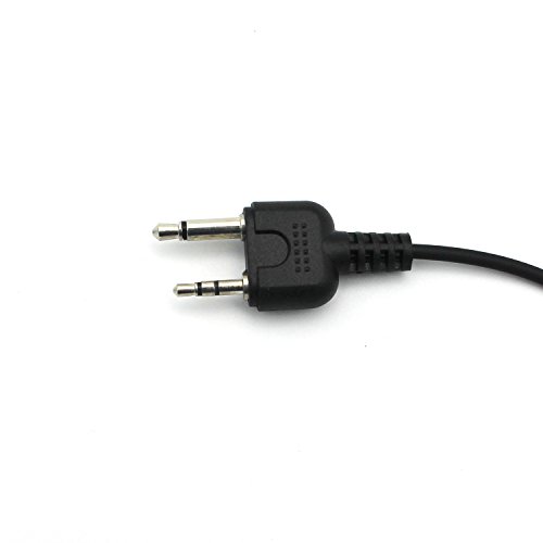 Over-Head Earpiece/Headset with Boom Mic &VOX for Midland/Alan GMRS/FRS GXT250 GXT1000VP4 LXT500VP3 LXT380 LXT118 2 Two Way Radios 2-pin Jack