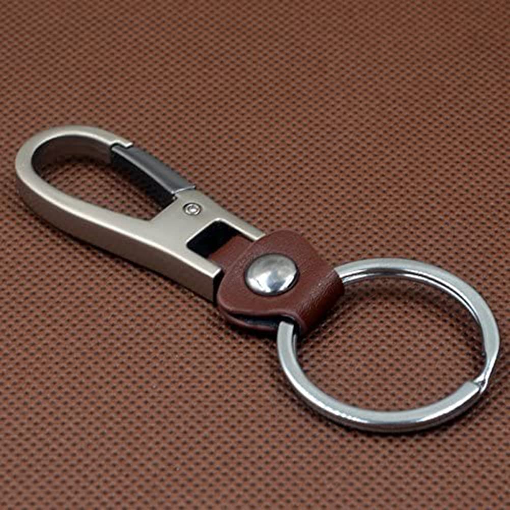 FSSGJYJ Leather Valet Key Chain Key Ring for Men and Women,Smart Gift Idea (Chrome)