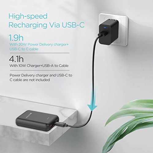 Keymox Portable Charger,KEYMOX 10000mAh Power Bank with Quick Charge 3.0 Technology and 18W USB-C Power Delivery, High-Capacity External Battery Pack Compatible with iPhone, Samsung, iPad, and More.