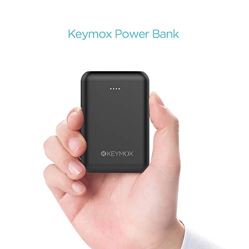 Keymox Portable Charger,KEYMOX 10000mAh Power Bank with Quick Charge 3.0 Technology and 18W USB-C Power Delivery, High-Capacity External Battery Pack Compatible with iPhone, Samsung, iPad, and More.
