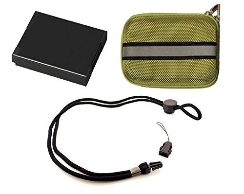 Stuff I Need Package for Olympus Stylus VR-340 Digital Camera - Includes: Li-50B High Capacity Replacement Battery + Deluxe Hard Shell Padded Case + Neck Strap