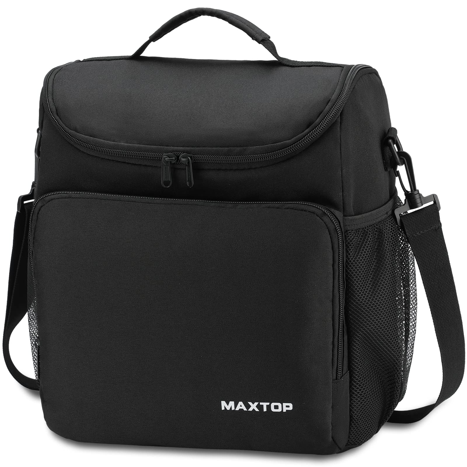 MAXTOP Lunch Box for Men & Women, Reusable Insulated Lunch Cooler Bags for Women with Adjustable Strap, medium Thermal Lunch Tote Bag for Office Work Hiking Outdoor Picnic Beach