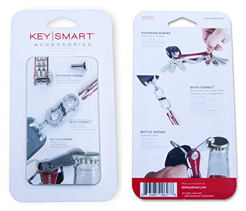 KeySmart Accessory Pack - Expansion Pack-14 Keys, Quick Disconnect and Bottle Opener