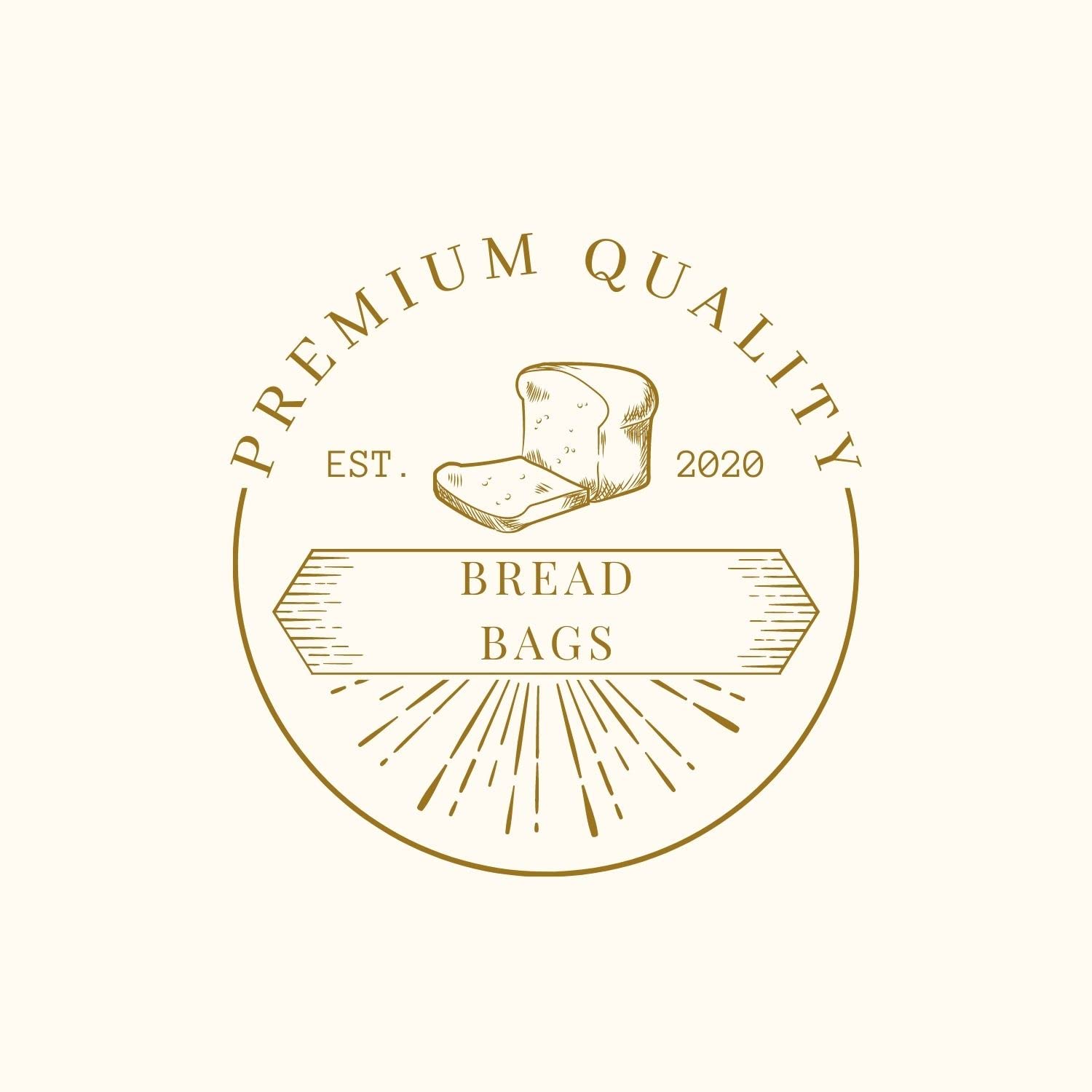 WiseOwell Bread Bags for Homemade Bread with Ties (Farmhouse Large)