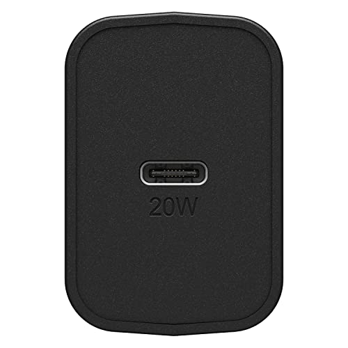 OtterBox Wall Charger USB-C, 20W + OtterBox USB C-C 1M Cable- BLACK SHIMMER