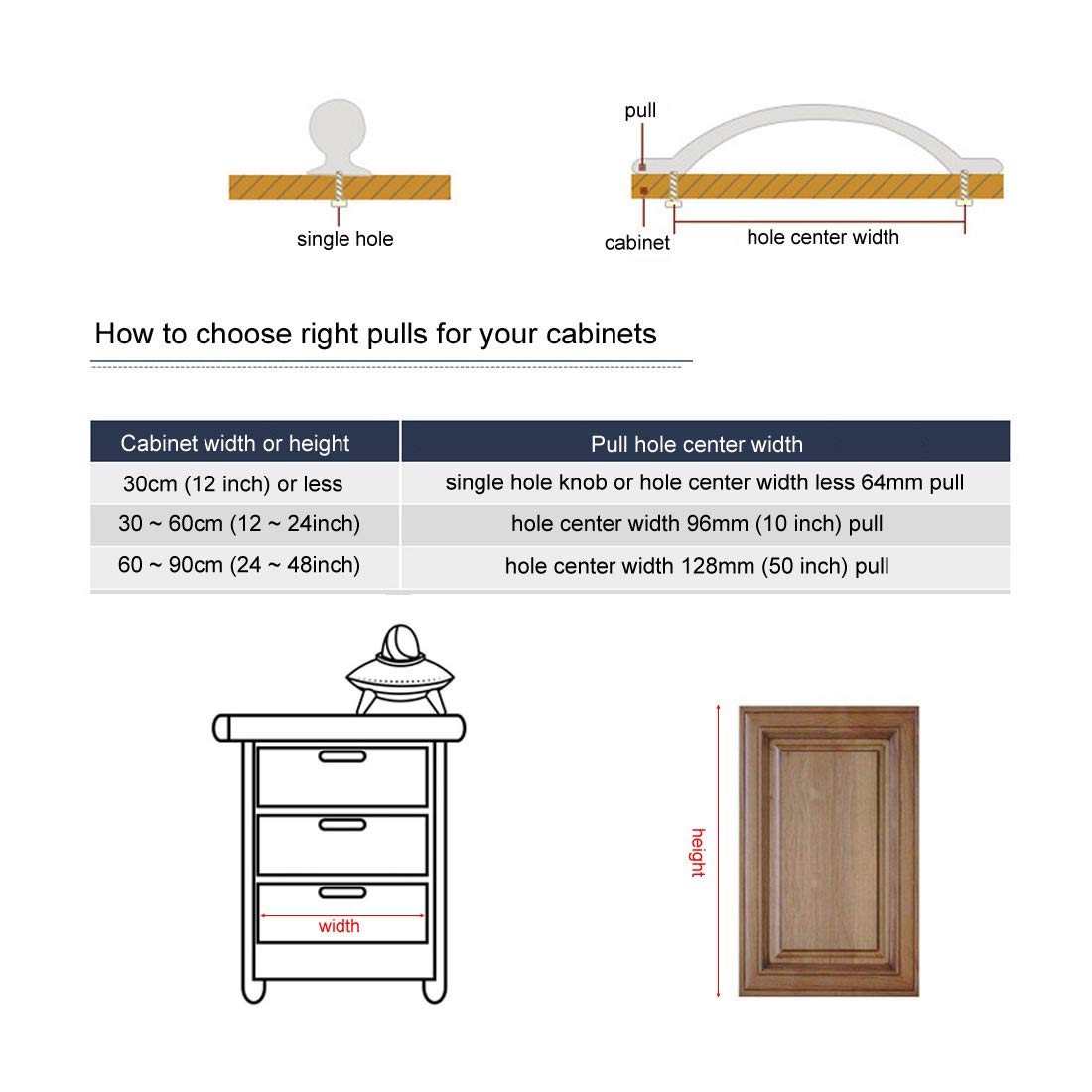 HUAMULAN 15PCS White Glossy Ceramic Knobs Button Round Mushroom Cabinet Dresser Vintage Pulls Door Handles Cupboard Wardrobe Drawer, Dia. 1.5 inch 38mm