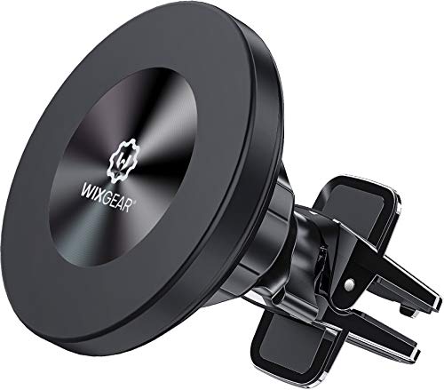 WixGear Magnetic Phone Car Mount, Universal Air Vent Magnetic Phone Car Mount Phone Holder, Compatible with iPhone 12 and with All Cell Phones, iPhone 12 Car Mount
