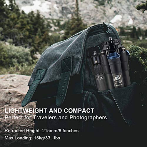 SIRUI AM223 Travel Carbon Fiber Mini Tripod with SL-100 Two-Section Carbon Center Column