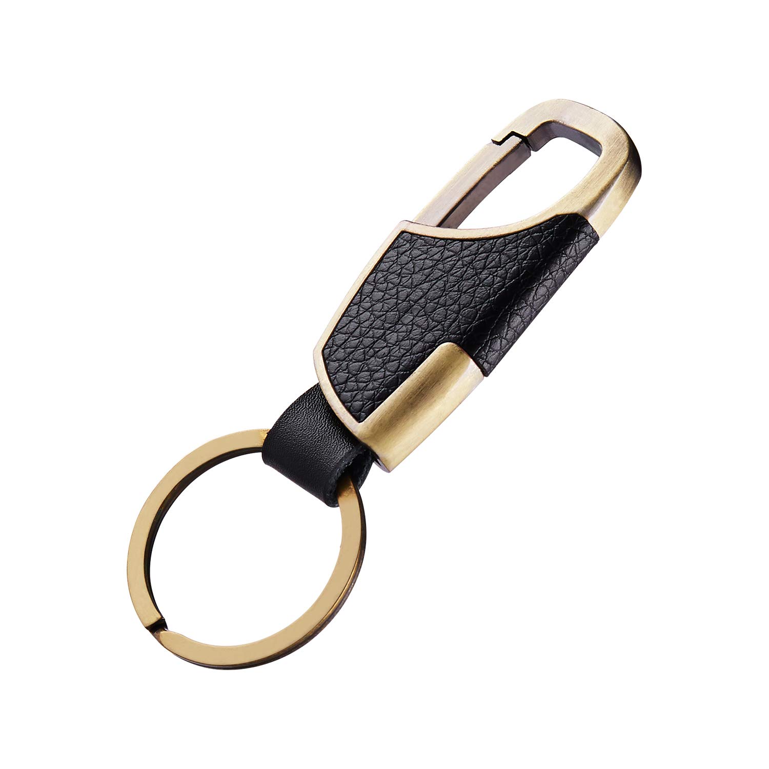 BAKUN Premium Handmade Car Leather Valet Keychain Key Organizer For Men Women, Home Key Chain Key Ring Key Holder(Bronze)