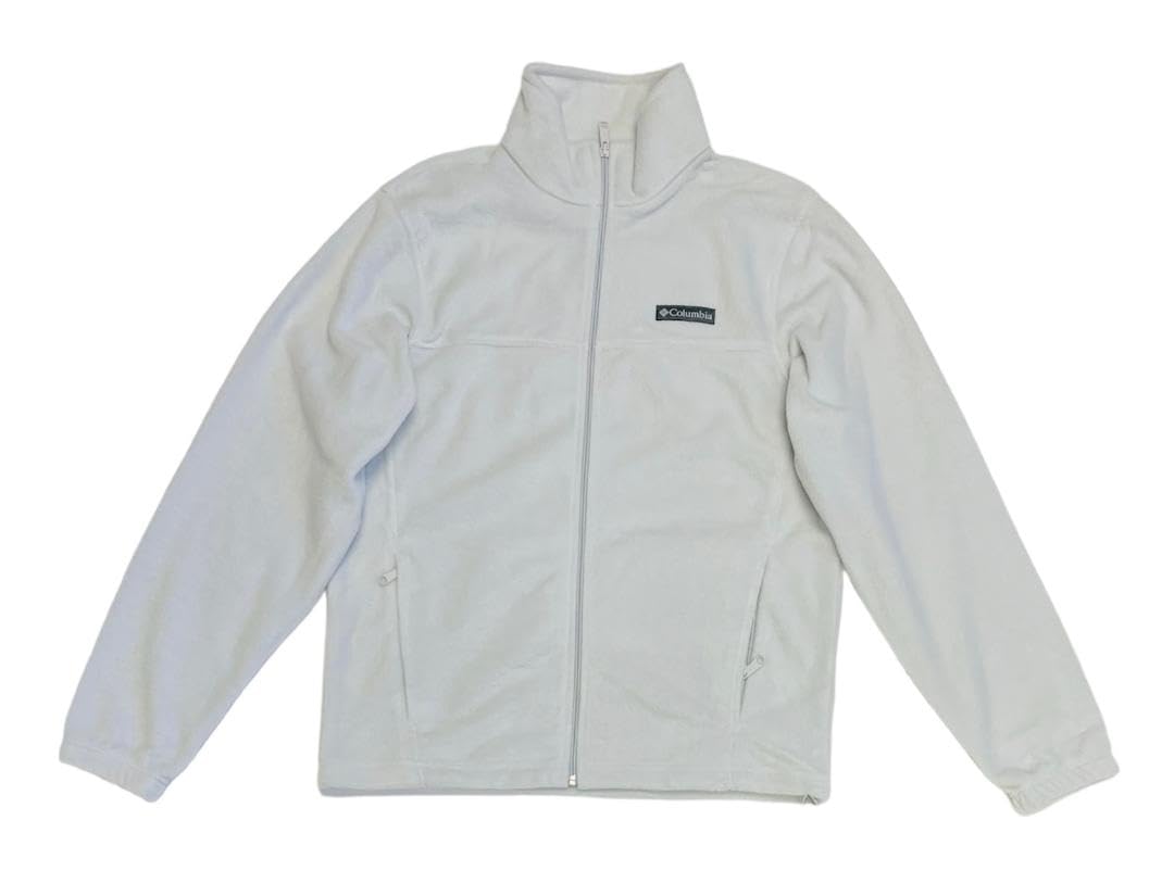 Columbia Mens Granite Mountain Full Zip Fleece Jacket (L, White smoke)