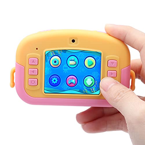 Kids Digital Camera, 600mAh Rechargeable Lithium Battery Multifuction Automatic Shutdown Camera for Kids for Kids Gifts for 4 Year Old Boy(Pink)