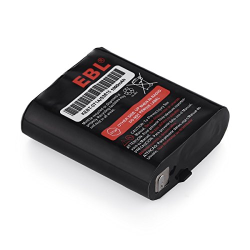 EBL Pack of 4 Two-Way Radio Rechargeable Batteries 3.6V 1000mAh for Talkabout 53615 KEBT-071A KEBT-071-B KEBT-071-C KEBT-071-D