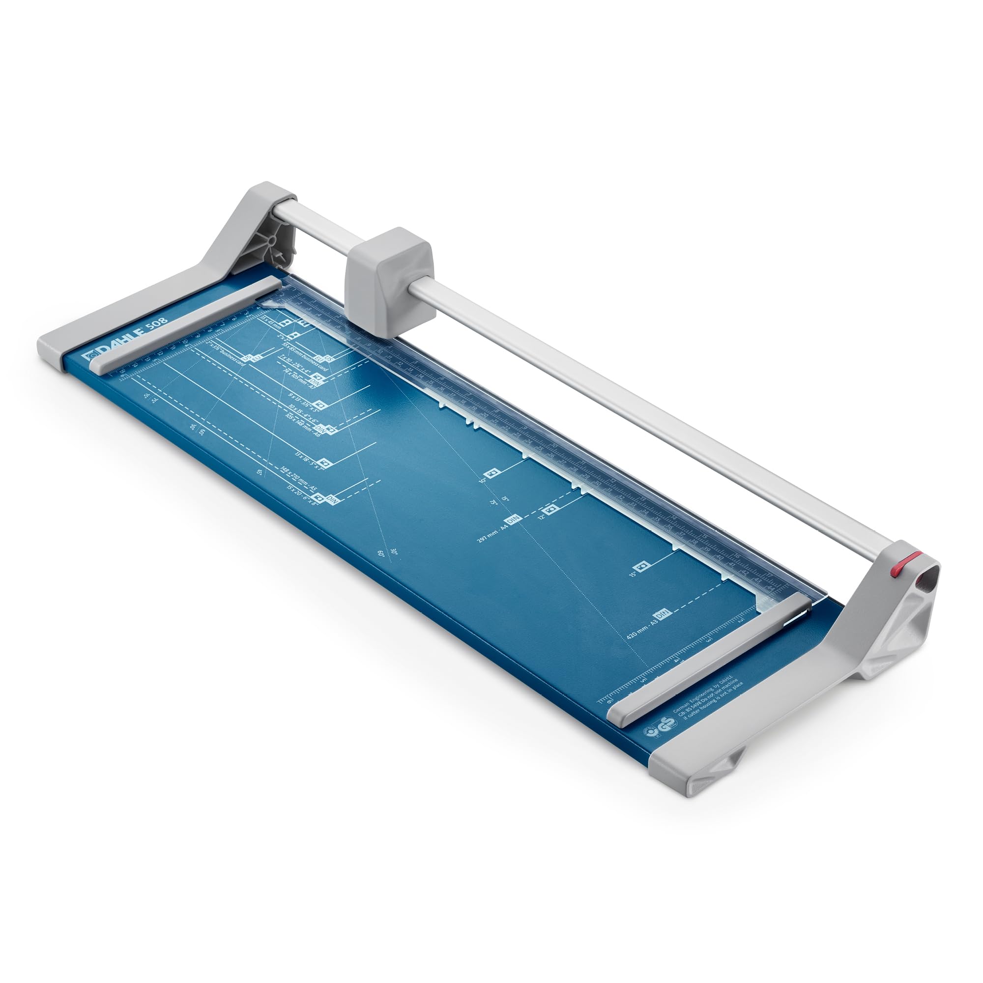 Dahle 508 Personal Rotary Trimmer, 18" Cut Length, 5 Sheet Capacity, Self-Sharpening, Automatic Clamp, German Engineered Paper Cutter