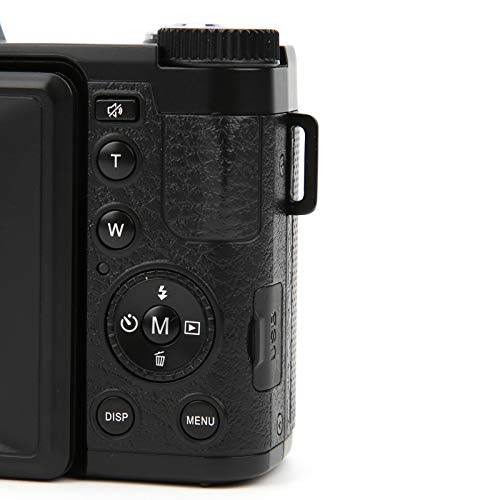 WiFi Digital Camera, Vlogging Camera 2.7K 48Mp Hd Digital Camera, 3Inch Rechargeable Small Digital Camera, 180° Rotation Cameras for Beginners