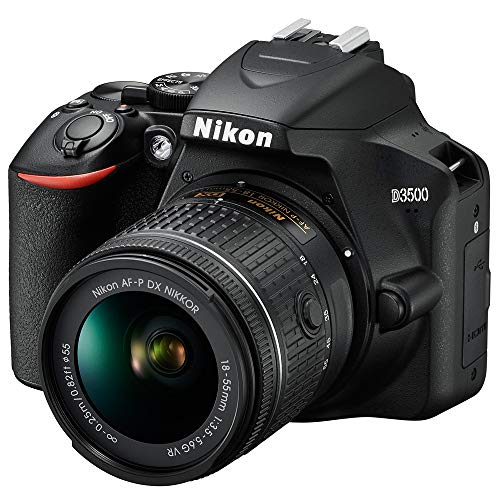 Nikon D3500 DSLR Camera with AF-P DX 18-55mm and 70-300mm Zoom Lens Bundle with 32GB Memory Card, Camera Bag and Accessories (13 Items)
