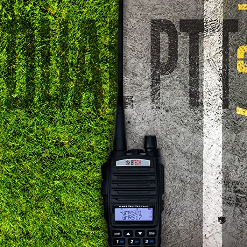 BTECH GMRS-V2 5W 200 Fully Customizable Channels GMRS Two-Way Radio. USB-C Charging, IP54 Weatherproof, Repeater Compatible, Dual Band Scanning (VHF/UHF), FM Radio, & NOAA Weather Broadcast Receiver