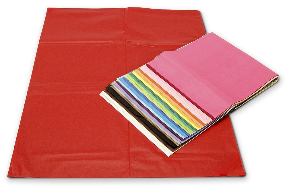 Creative Hobbies Rainbow Tissue Paper, Huge 20" x 26" Sheets, Assorted Colors Including Metallic Gold and Silver, Pack of 100 Big Sheets!