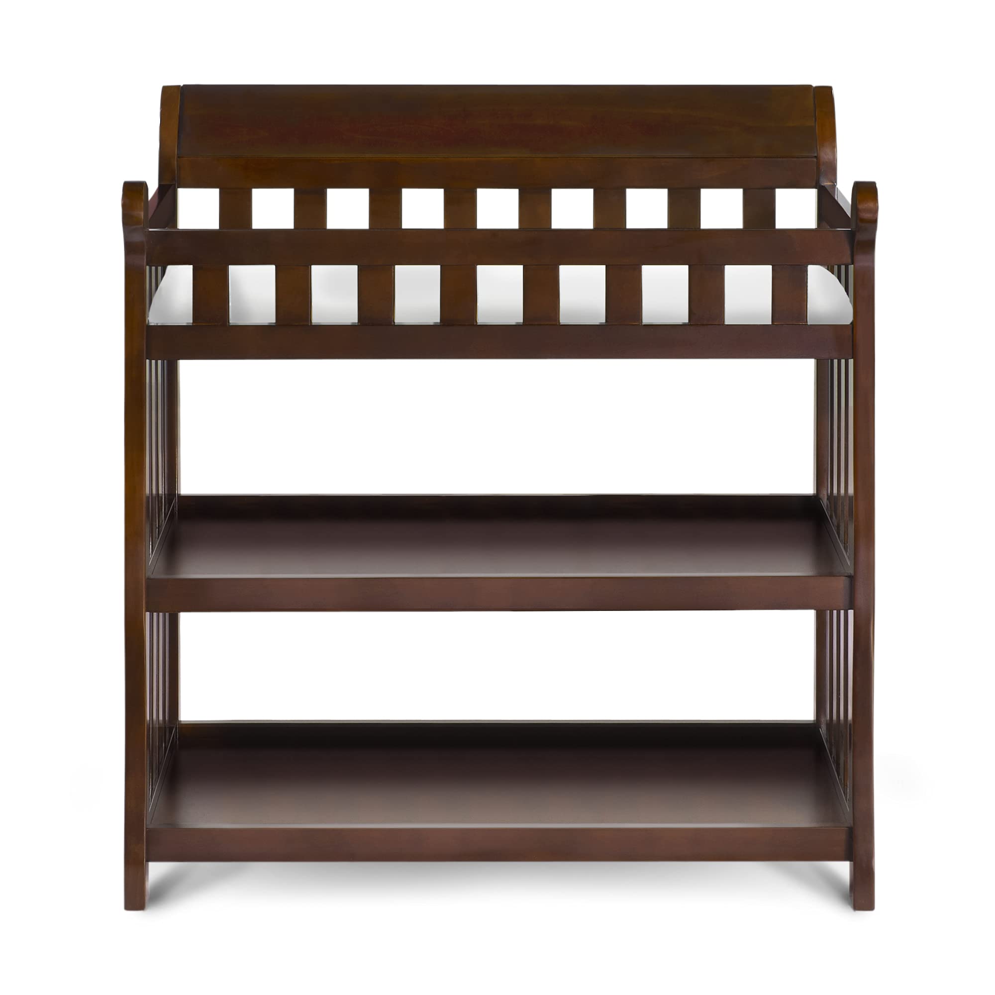 Delta Children Eclipse Changing Table with Changing Pad, Black Cherry