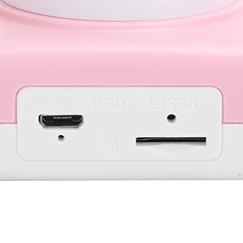 S7 Mini Children Digital Camera,Portable 2.8in HD Camera,Touch Screen Camera Toy,with Simple Buttons,Plastic Shell, Charming Cartoons,3456x2448(Pink)