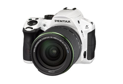 Pentax K-30 16 MP CMOS Digital SLR 18-135 WR Lens Kit Crystal White