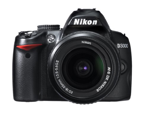 Nikon D3000 DSLR 6 Piece Bundle with 18-55mm f/3.5-5.6G AF-S & 55-200mm f/4-5.6G ED AF-S Nikkor Zoom Lenses
