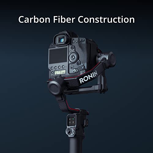 DJI RS 2 - 3-Axis Gimbal Stabilizer for DSLR and Mirrorless Cameras, Nikon, Sony, Panasonic, Canon, Fuji, 10lbs Tested Payload, 1.4” Full-Color Touchscreen, Carbon Fiber Construction, Black