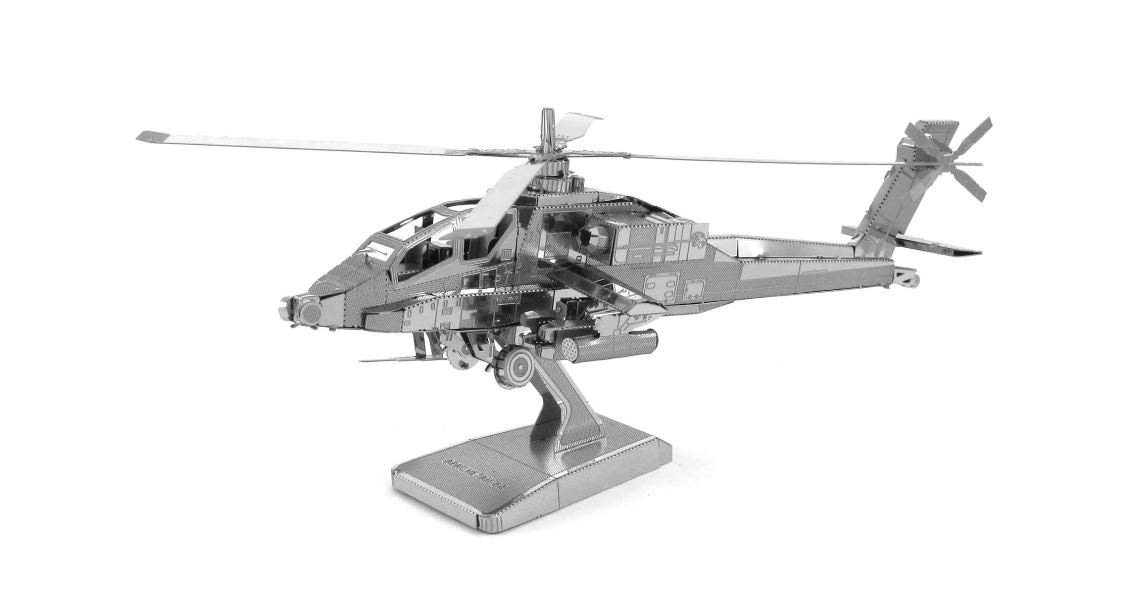 Metal Earth AH-64 Apache 3D Metal Model Kit Fascinations