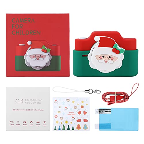 Sutinna Kids Camera, Santa Claus Children Camera with Large Screen Touch Screen Operation Electronic Camera for Boys and Girls