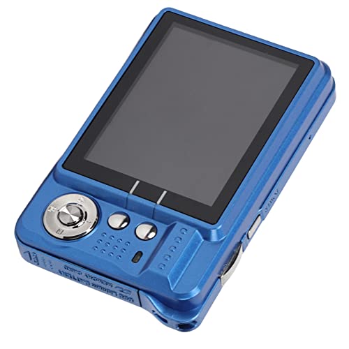 Digital Camera for Teens, 4K 48MP Ultra HD Point and Shoot Camera, 2.7in LCD Rechargeable Students Compact Camera with 8X Digital Zoom, Mini Vlogging Cameras Gift for Kids Beginner (Blue)