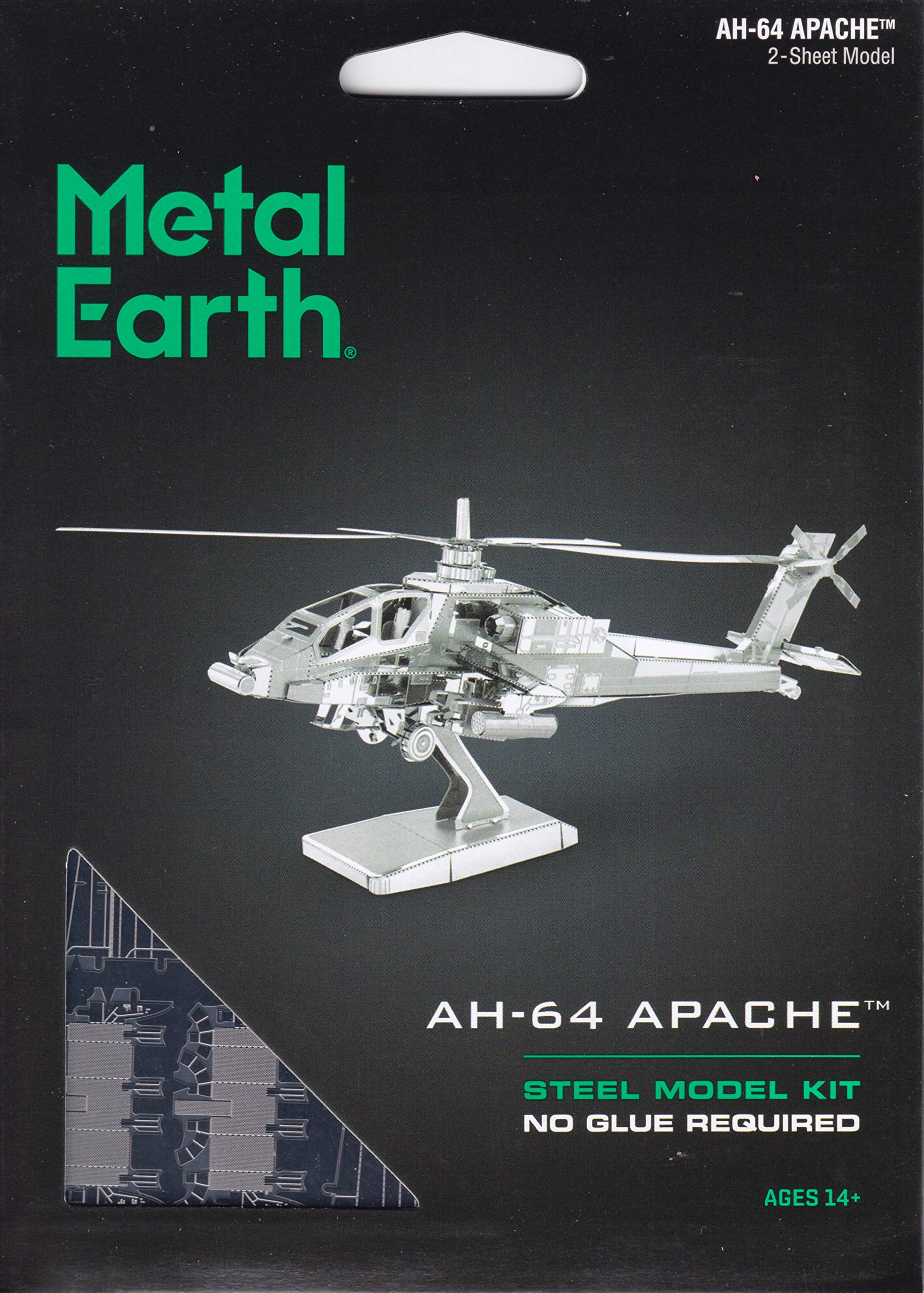 Metal Earth AH-64 Apache 3D Metal Model Kit Fascinations