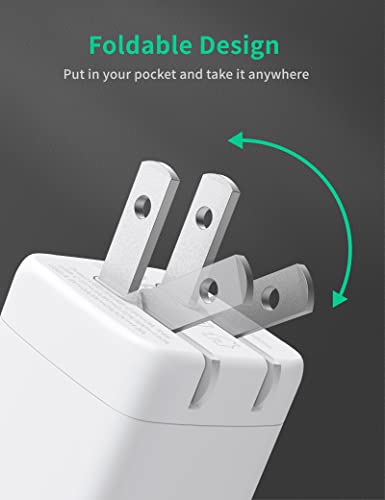USB C Wall Charger Fast Charging, 2-Pack TI-TOO 20W Dual Port Power Adapter, Quick Charge 3.0 USB Type c Power Delivery Charger Block Plug Compatible with iPhone 14 Pro Max/14 Plus/13 Pro/13/12