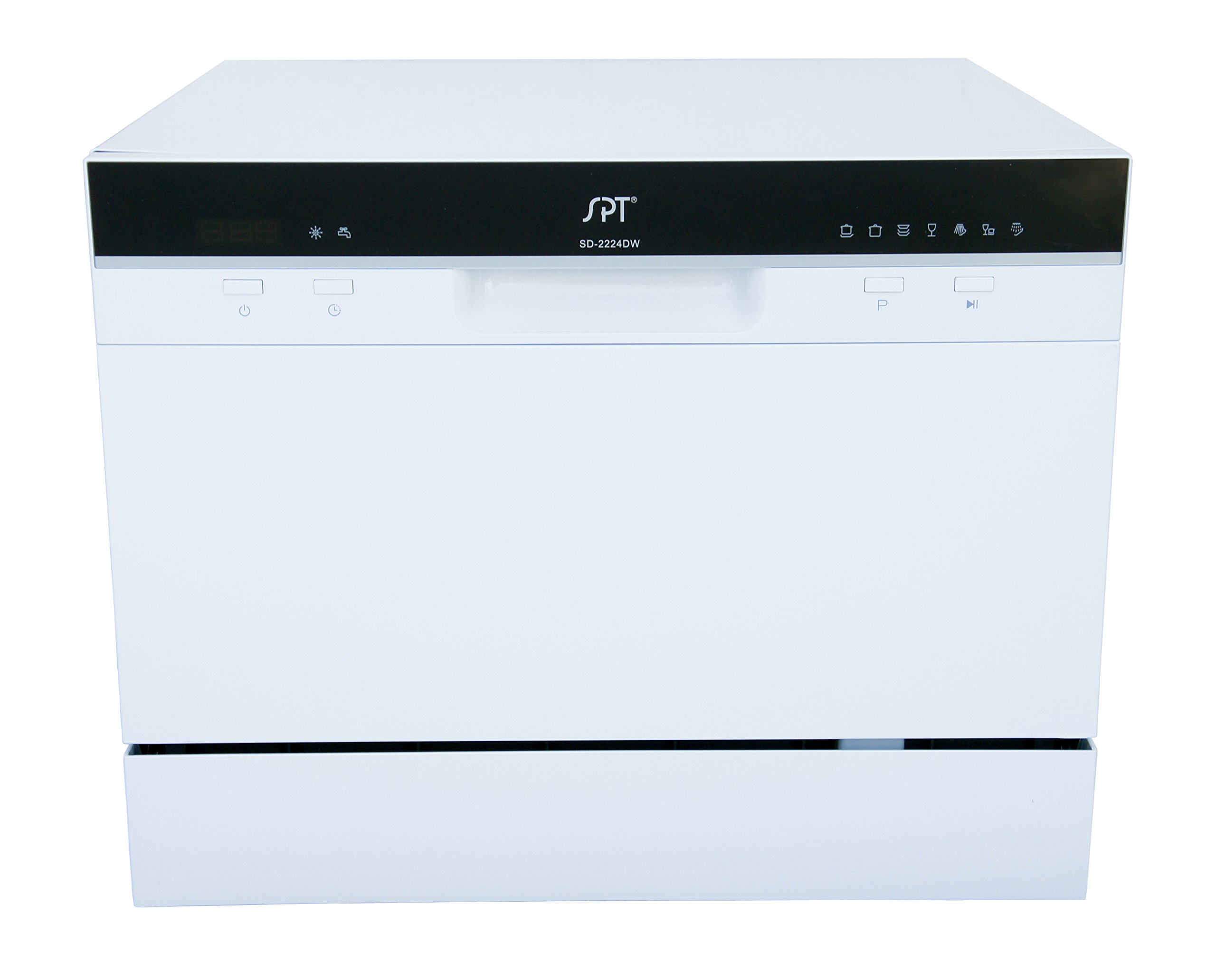 SPT SD-2224DWA Energy Star Countertop Dishwasher with Delay Start & LED – White