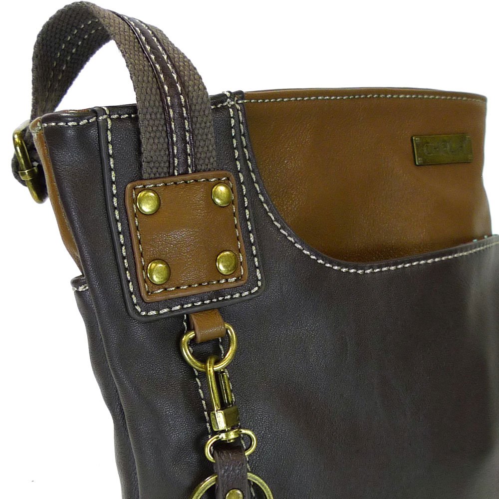 CHALA SWING Pack Smartphone Cross-Body Purse Purse Charm (Brown 619 Paw)