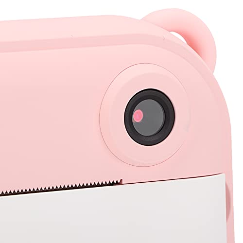 Print Out Camera, Photos Appear Immediately Small Portable One-Click Printing Kids Camera Prints Photos Easily Grasp for Kids for Outdoor(Pink)