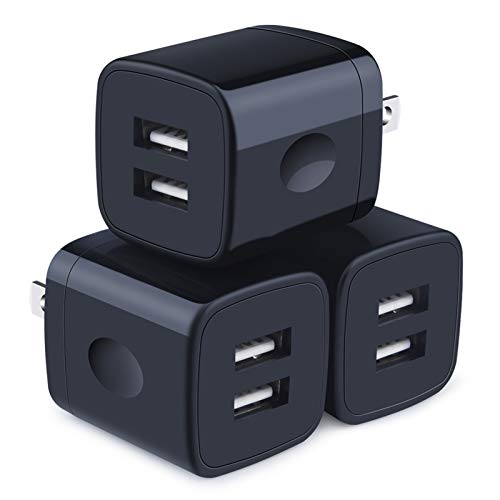 Wall Charger,Charger Cube,Charging Block Fast Charge 3Pack Dual Port 2.1A Power Brick Phone Charger Plug Box Head for iPhone 14 Pro/13/12/11/Xs Max/XR/8/7/6 Plus,Samsung Galaxy S22 S21 S10 S9 S8 Plus