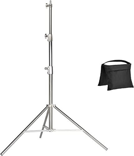 Godox AD400 Pro AD400Pro Flash w/2.8MLight Stand+Sandbag w/Godox 60 * 60cm Softbox with Grid GN72 TTL Monolight,1/8000 HSS Outdoor Flash Speedlight, 0.01-1s Recycle Time for Canon Sony Nikon,etc