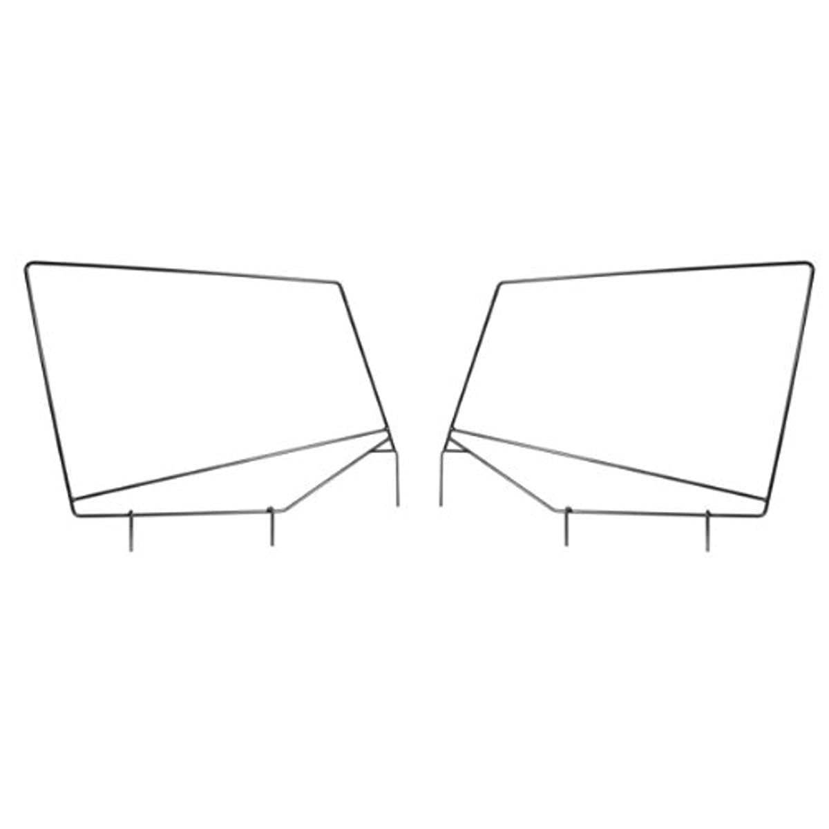 Rugged Ridge 13701.80 Door Skin Frame Kit, Upper; 87-95 Jeep Wrangler YJ , Black