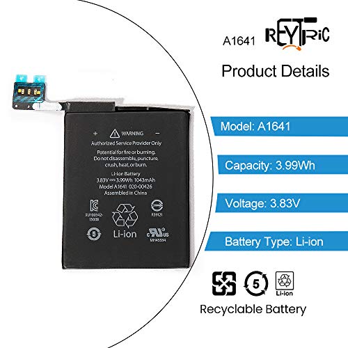 REYTRIC A1641 Replacement Battery Compatible iPod Touch 6 6th Generation gen with Installation Tools 1043mAh 3.83V 3.99Wh 020-00426