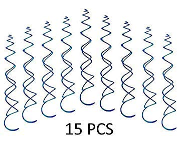 LINDOO 30Pcs Solar System Party Supplies - Outer Space Party Planet Hanging Swirl Decorations