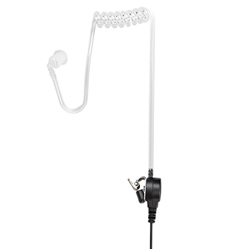 Retevis RT29 Walkie Talkie Earpiece, Compatible RT29 RT47 RT47V RT48 RB23 RB46 RT83 RT87 Ailunce HD1 Motorola EX500 GP328Plus Two Way Radio, Covert Acoustic Tube Headset with Mic(1 Pack)