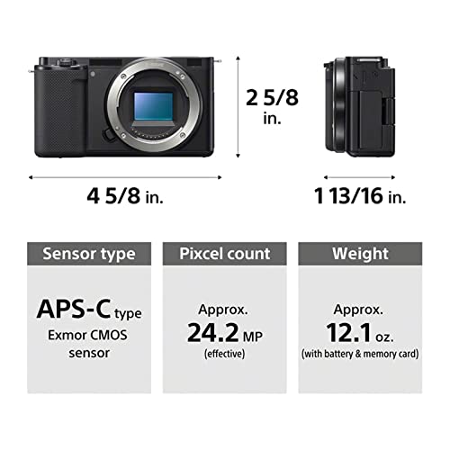 DYOSEN Digital Camera ZV-E10 Mirrorless Camera (Body Only, Black,White) Digital Camera Photography (Color : W)